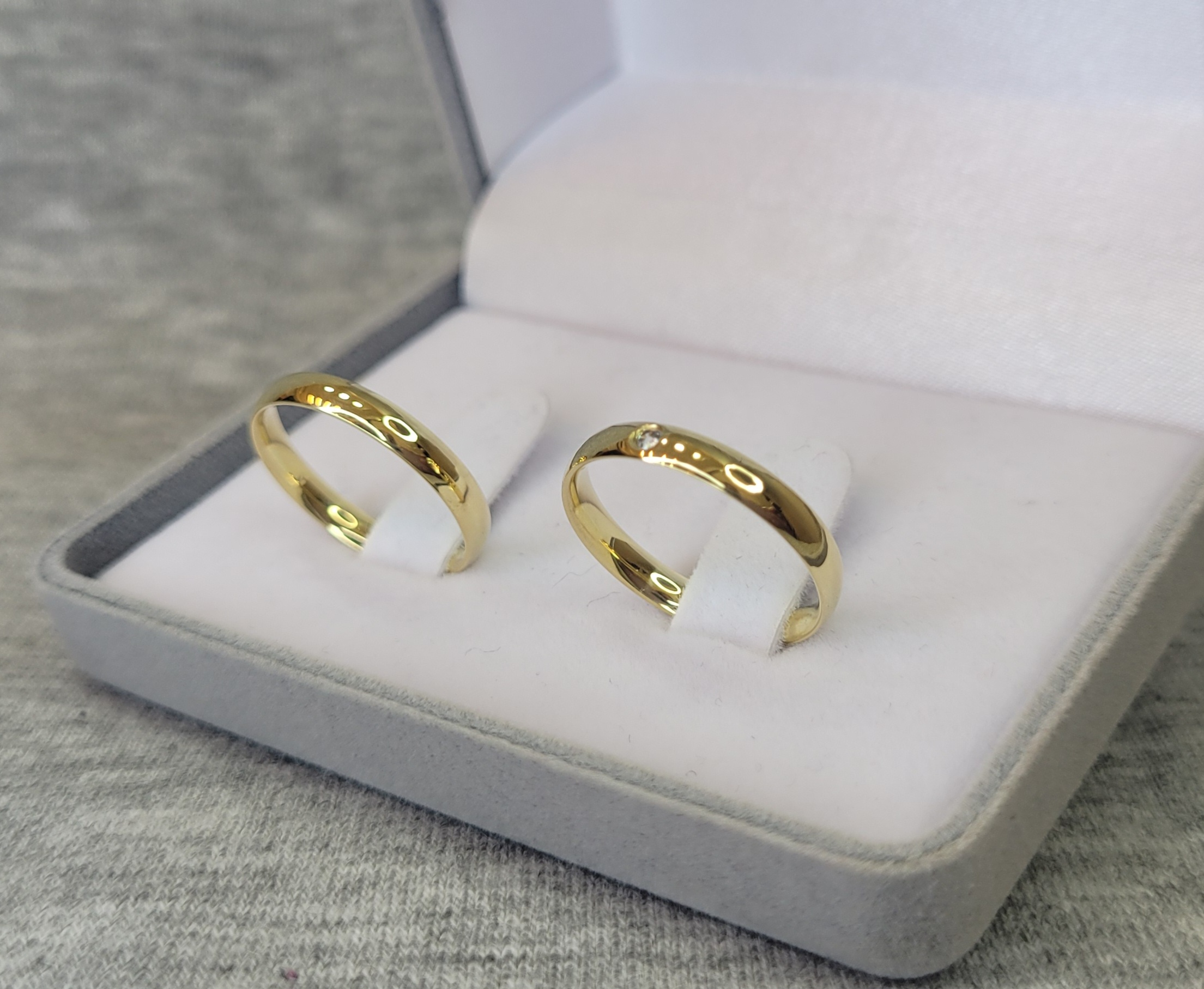 M3000 / M3000-1 : Aliança de Moeda Abaulada com Pedra | Tradicional | 3 ...